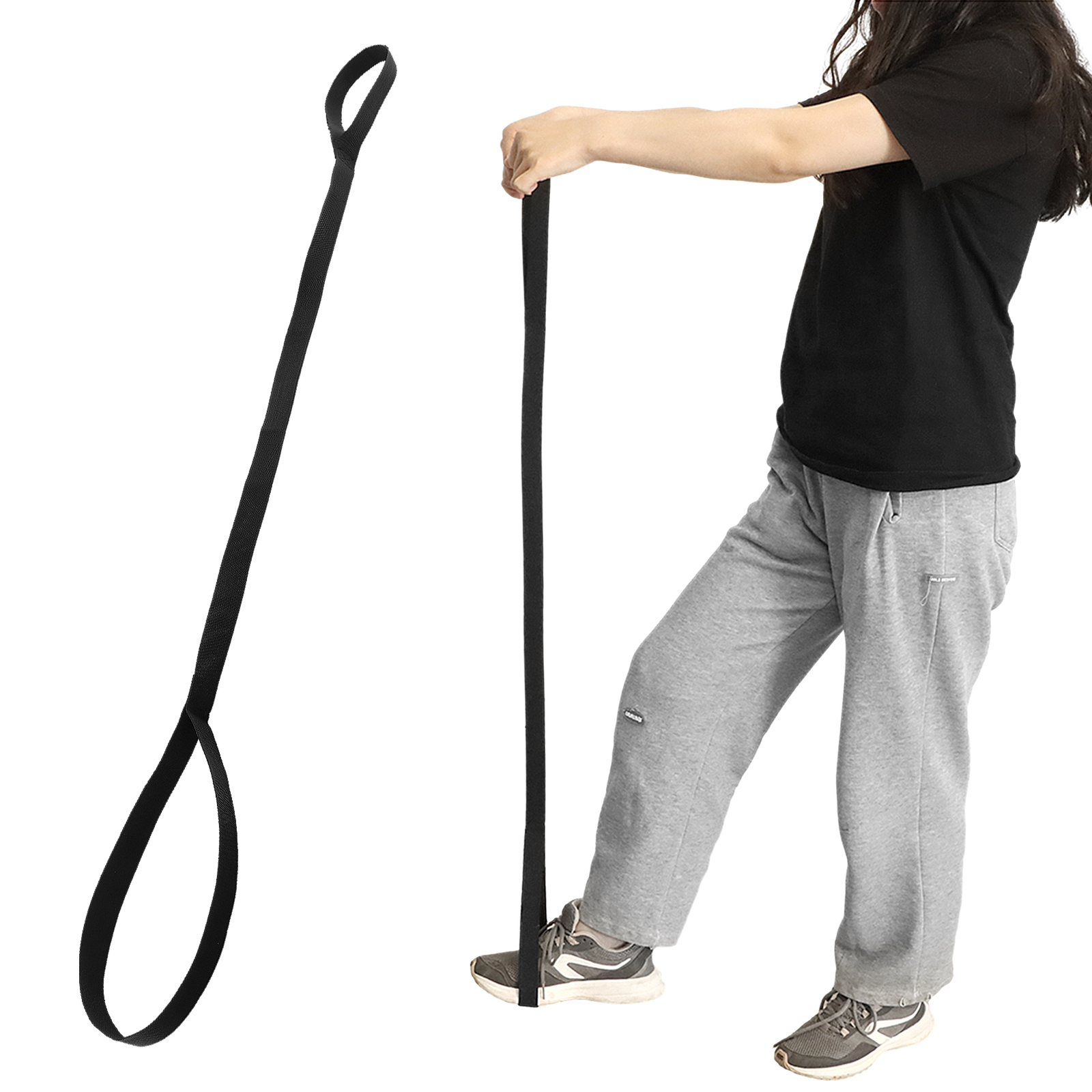 Leg Lifter Strap Elderly Foot Loop Handgrip Physical Therapy Mobility ...