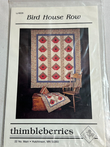 Thimbleberries BIRD HOUSE ROW Quilt Pattern 23"X27"or 56"X 68" | eBay