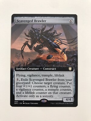 Scavenged Brawler Extended Borderless MTG Magic the Gathering Card NM ...