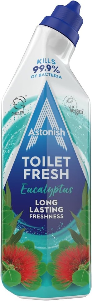 Eucalyptus Toilet Fresh Gel Kills 99.9% of Bacteria Limescale ...