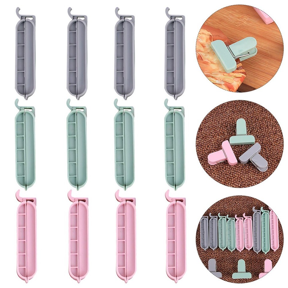 12 Pcs Sealing Clip Food Clip Sealing Bag Snack Sealing Bag Clip Tea ...