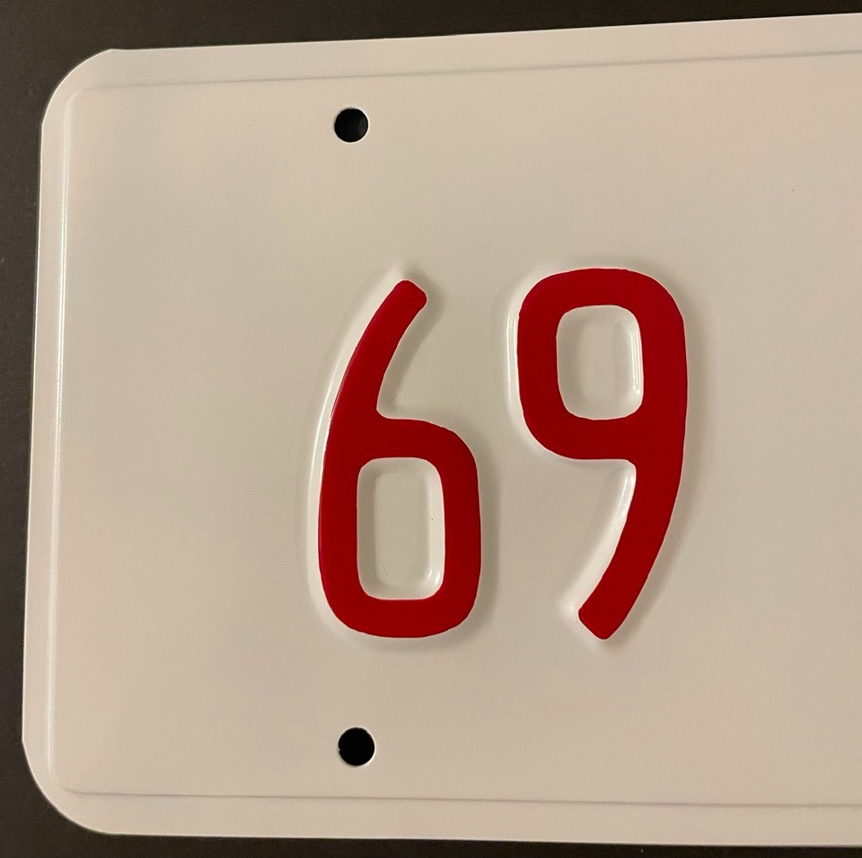 69 SS License Plate 1969 Chevrolet Chevelle SS 396 Impala El Camino ...
