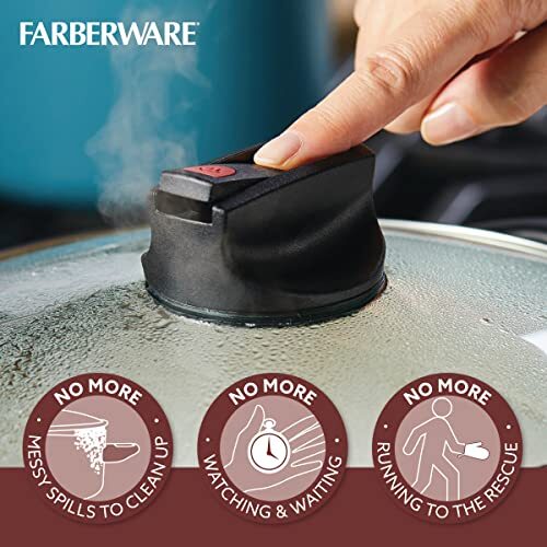 Farberware Smart Control Nonstick Cookware Pots and Pans Set, 14 Piece ...