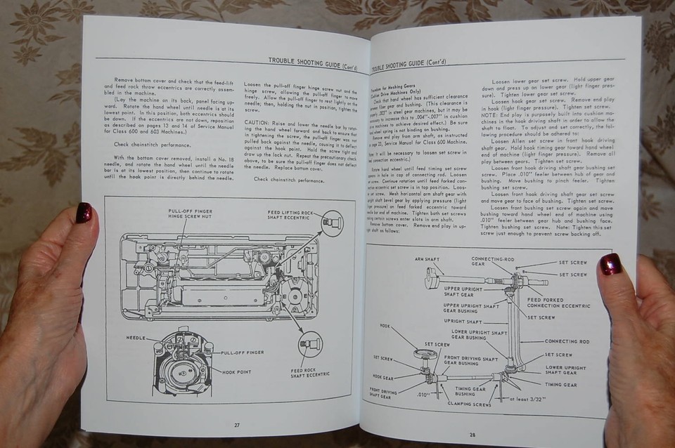 Professional Full Edition Service Manual: Singer 630 635 636 638 Sewing ...