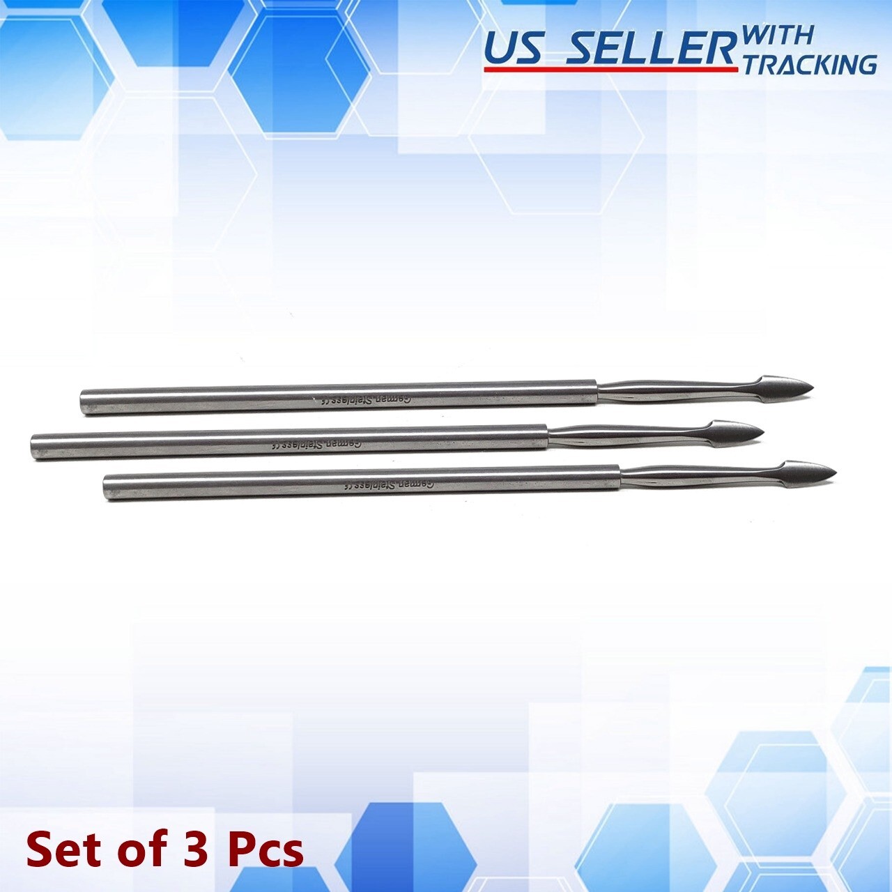 3 Pc Clay Sculpting Set Wax Carving Pottery Shapers Polymer Modeling ...