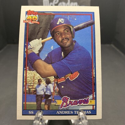 1991 Topps Andres Thomas #111 Atlanta Braves | eBay