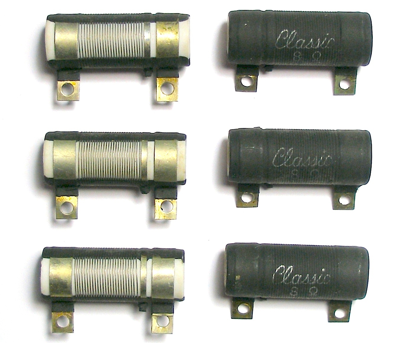 6pc Vintage Classic 1/24 1/32 Slot Car 8 Ohm COX Controller RESISTOR ...