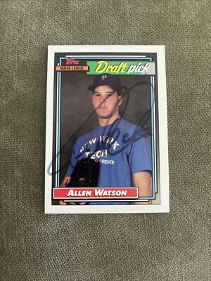1992 Topps #654 ALLEN WATSON (RC) Autographed P…$1 Shipping | eBay