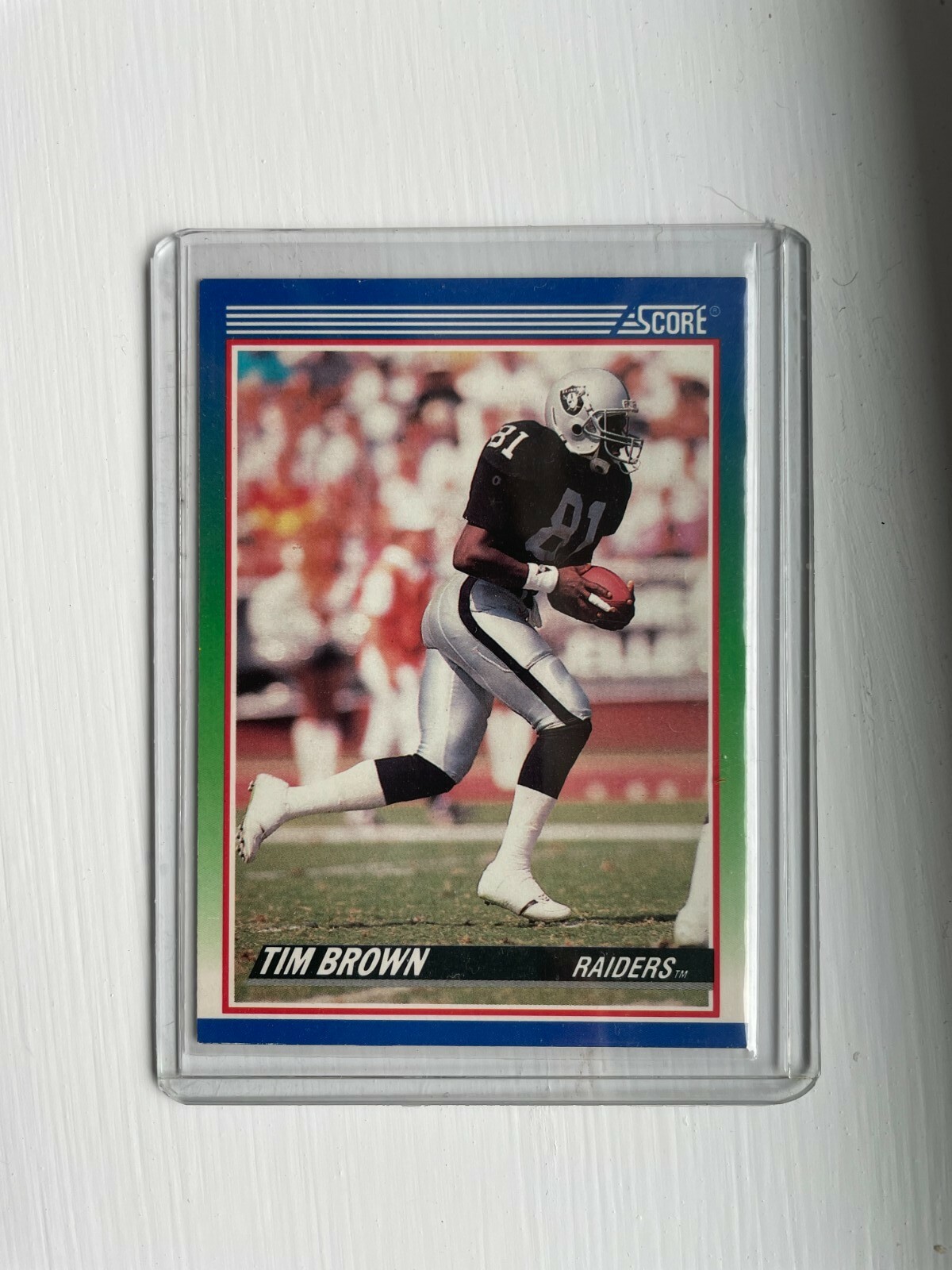 1990 Score Tim Brown - Card #373 - Raiders Notre Dame HOFer | eBay