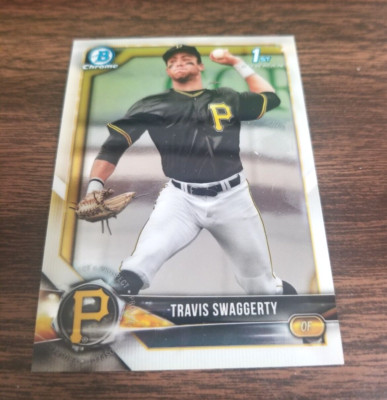 TRAVIS SWAGGERTY 2018 1st BOWMAN CARD BDC-198 PIRATES (FIRST ROOKIE ...
