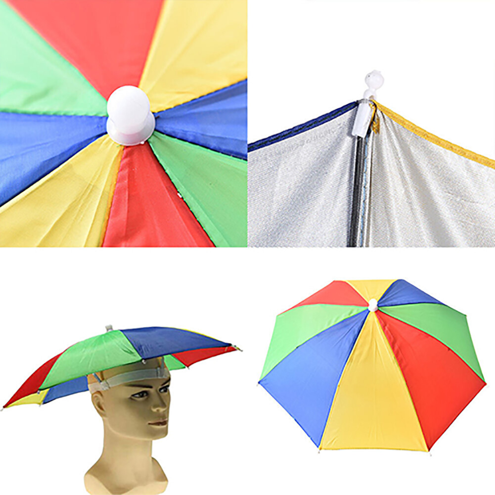 Umbrella Hat Comfortable Heat-reflective Portable Rain Umbrella ...