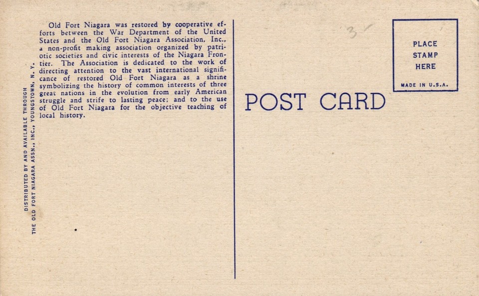 Postcard trade room, old French castle, old Fort Niagara, New York | eBay