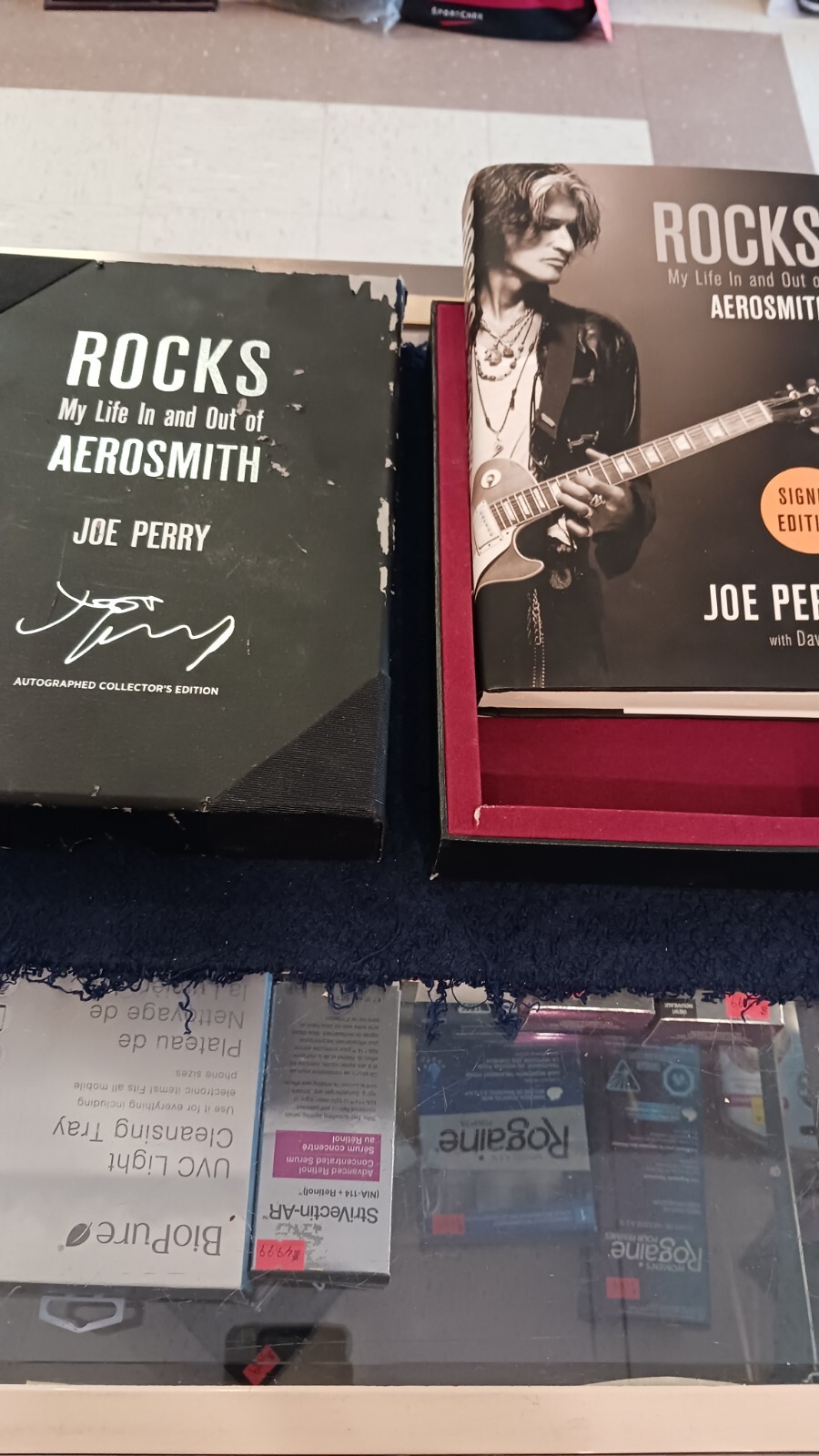 Aerosmith Joe Perry Signed Rocks Book With C.o.a. | eBay