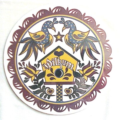 16" Birdhouse Conestoga Hex Sign design by Hexologist Ivan Hoyt Made in ...