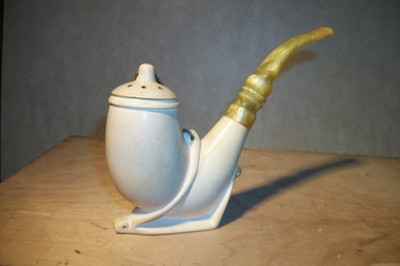 Vtg. Pre-Smoked~ Large Carved Block Meerschaum Estate Pipe Wind Cap ...