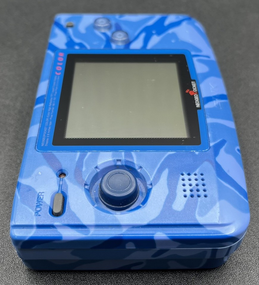 SNK NEOGEO POCKET COLOR HANDHELD GAMING CONSOLE - CAMOUFLAGE BLUE ...