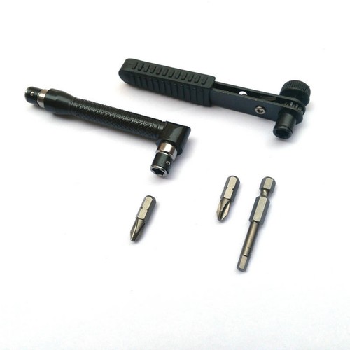 6.35mm 1/4 inch Ratchet Wrench+L Shape Hex Socket Wrench Dual-Drive ...