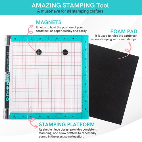 Stamping Platform Stencils Stamp Positioning Tool For DIY Scrapbooking ...
