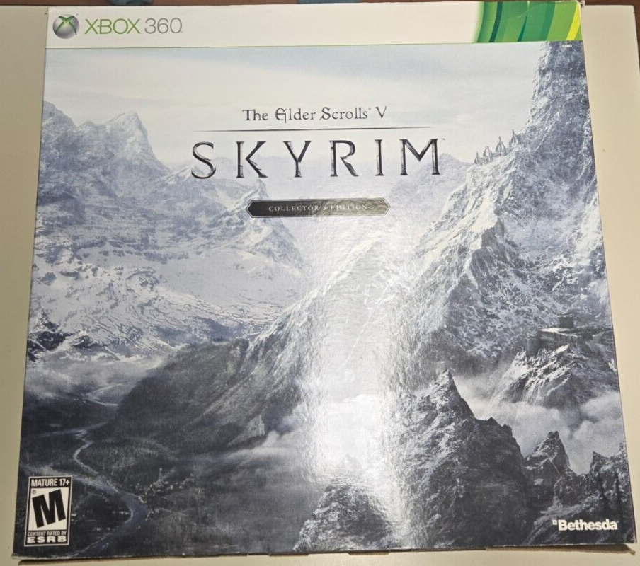 Elder Scrolls V: Skyrim Collector's Edition w/statue Xbox 360 New ...