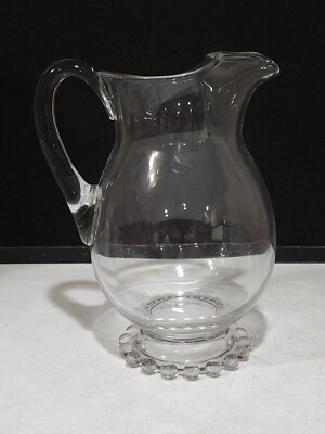 Imperial Crystal Candlewick 9" Beaded Foot 80 OZ Pitcher 400/18 | eBay