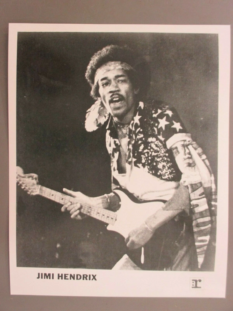 Jimi Hendrix Black And White Guitar