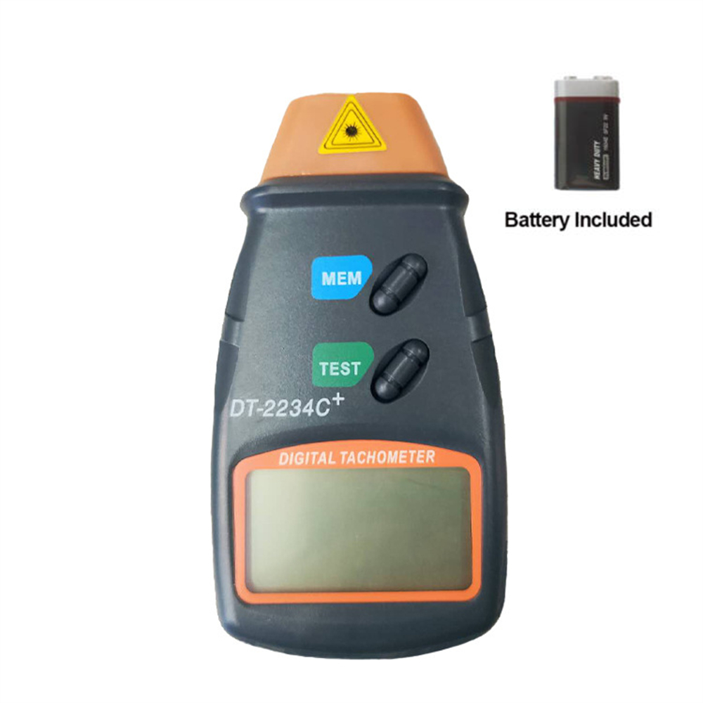 LCD Digital Tachometer Laser Photo Non Contact RPM Tach Meter Motor ...
