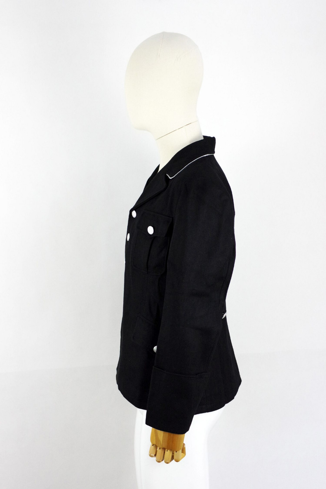 suit M GERMAN ELITE EM M32 BLACK Panzer WOOL OFFICERS FIELD JACKET ...