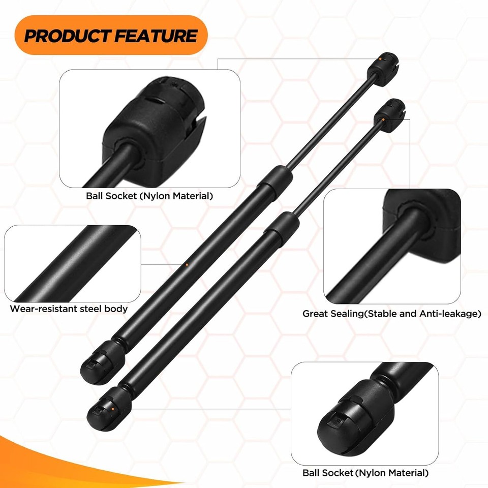 2x C16-09209 16inch 38lb/169N Gas Strut Shock for Leer Camper Shell ...