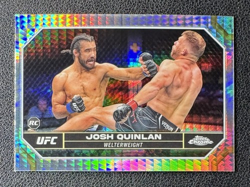 2024 Topps Chrome UFC Josh Quinlan RC Rookie #76 Prism Refractor ...