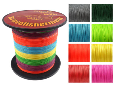 Multi-Color Braid Fishing Line 100m 10lb 20lb 30lb 40lb 50lb Super ...
