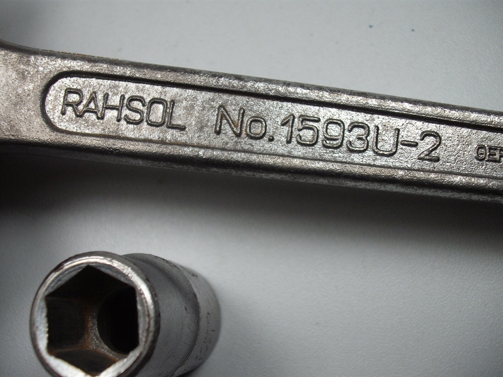 Set RAHSOL No.1593U-1 Reversible Ratchet+RAHSOL No.15 Socket 1/2" Drive ...