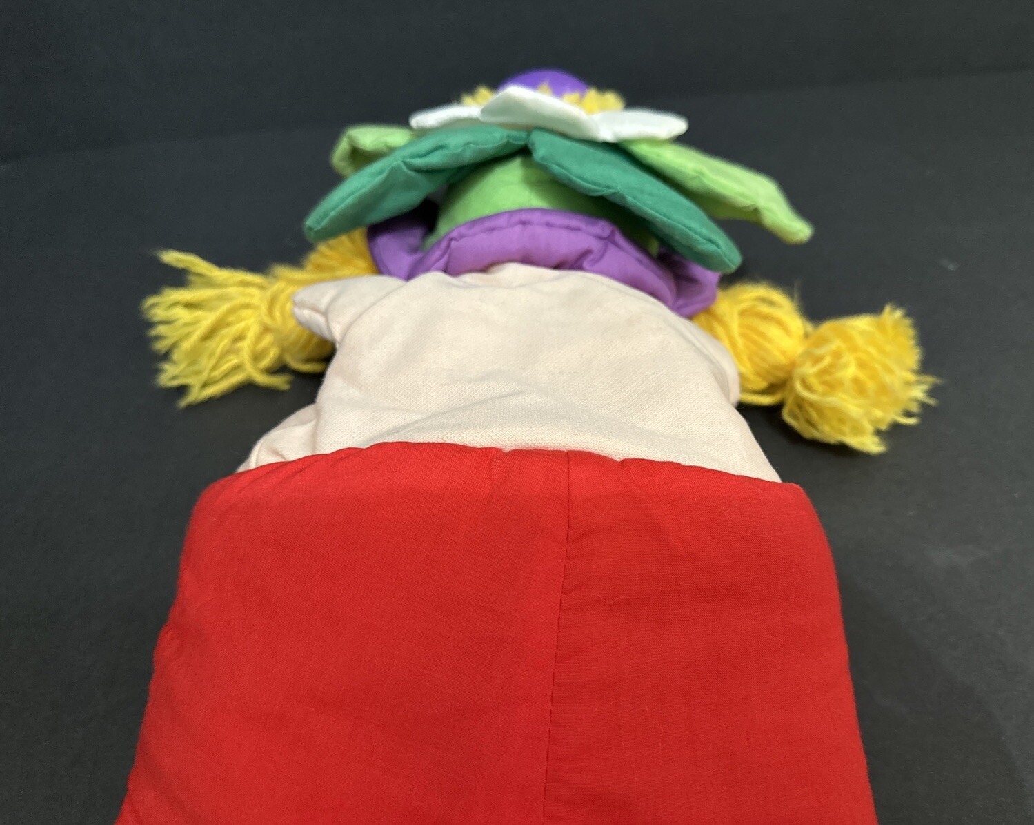 "BLOOMING DOLLS - RED POT" VINTAGE PLUSH TOY FLOWER PUPPET - 1987 - CAP ...