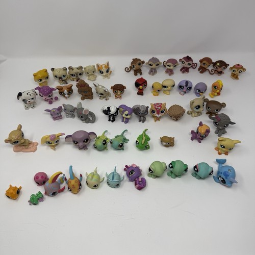 LPS Littlest Pet Shop Huge Lot of 56 - Figures Only - From 2004 to 2014 ...