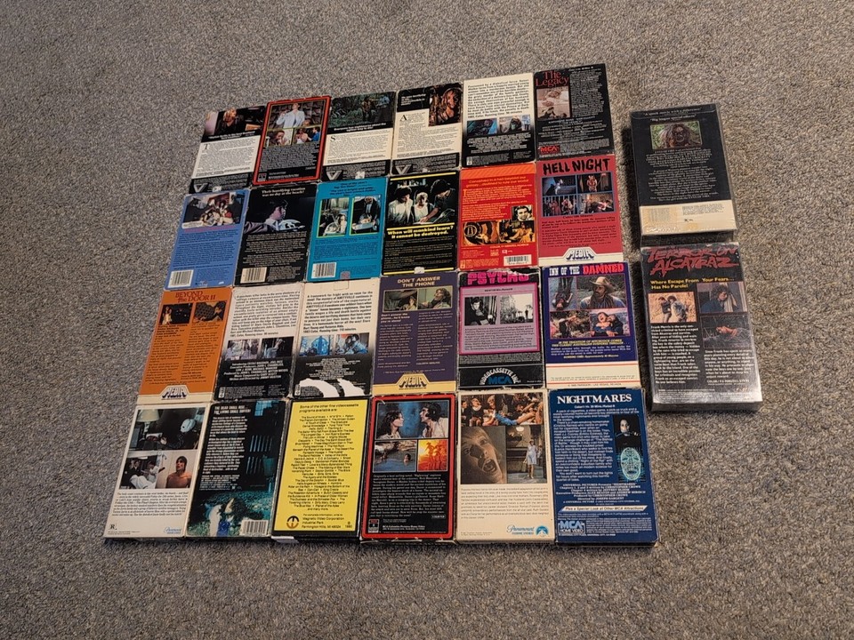 Horror Slasher Betamax Tape Lot Friday The 13th Re-Animator Frightmare ...