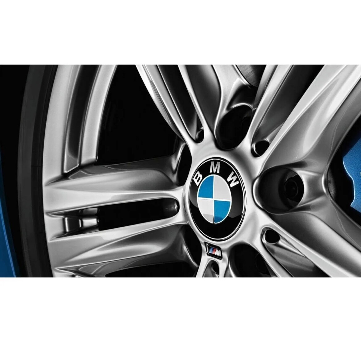 BMW GENUINE CENTRE CAP WITH CHROME EDGE - 58mm | eBay