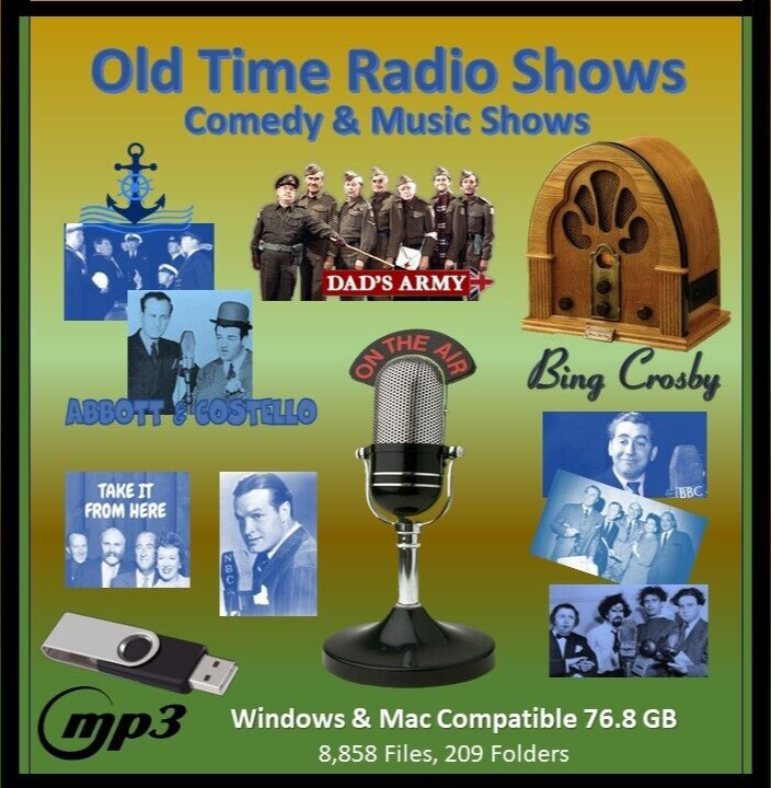 MASSIVE COLLECTION OF OLD TIME RADIO COMEDY SHOWS 76.8 GB OF MP3's ON ...