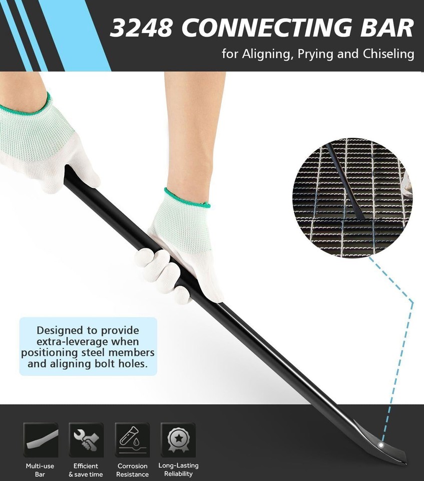 Tools 3248 Connecting Bar 7/8-Inch Round by 30-Inch Long for Aligning ...
