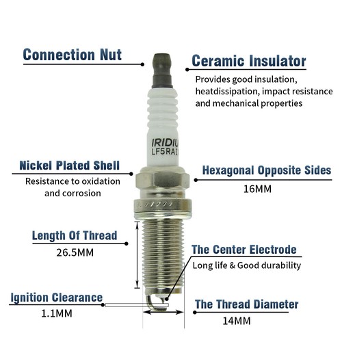 4X OEM Ignition Coil + 4X Iridium Spark plug For Hyundai Sonata Kia ...