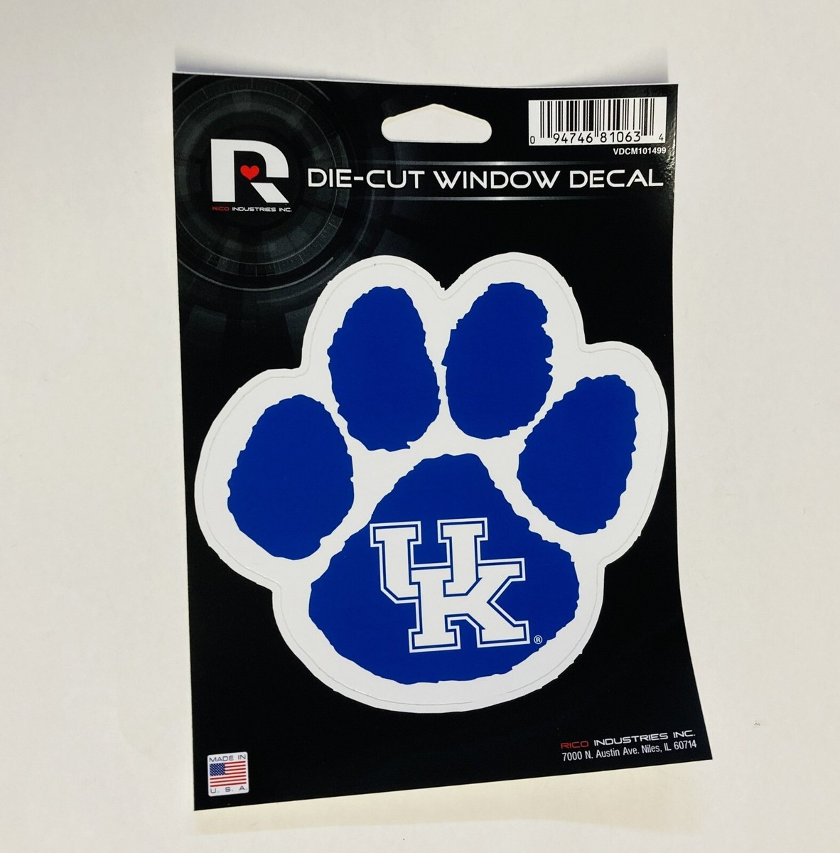 Wildcats Paw Logo NCAA Kentucky Wildcats Paw Print Car Magnet