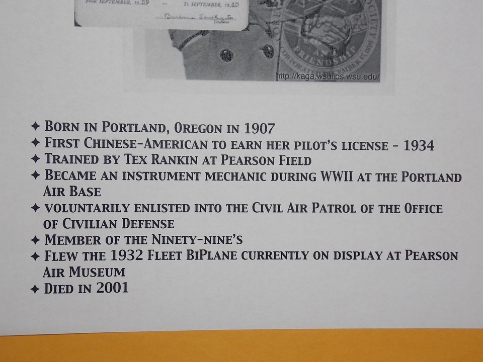 US 1932 China "Miss Lindbergh-Leah Hing" Real Photo Flying Tiger Member ...