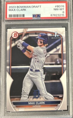2023 Bowman Draft 1st MAX CLARK #BD76 Detroit Tigers Graded PSA | eBay