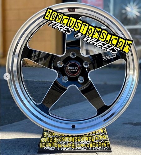 4 22" WELD STREET VENTURA S104 22x8.5 22x10.5 5x120.65 CAMARO CHEVELLE ...