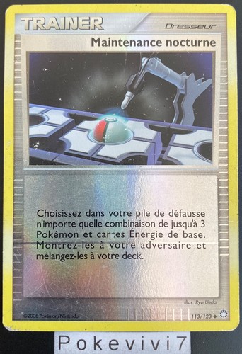 Carte Pokemon MAINTENANCE NOCTURNE 113/123 REVERSE D&P FR OCCASION | eBay