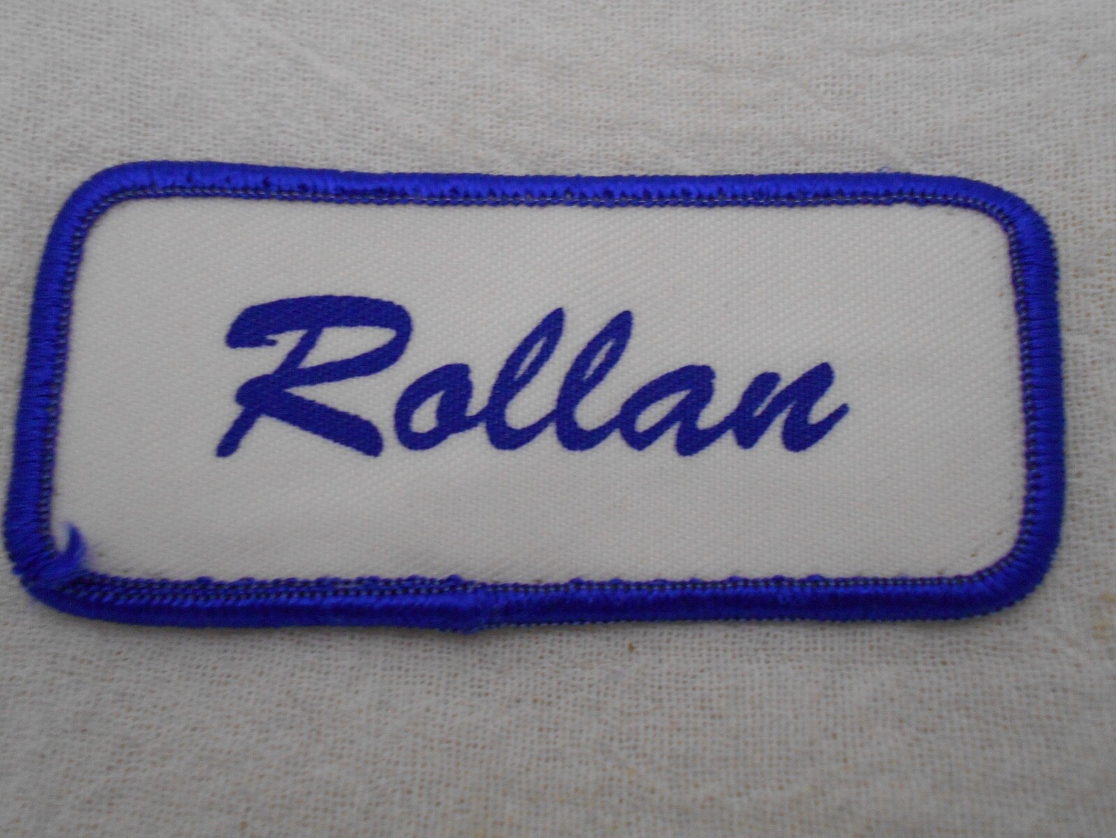 ROLLAN USED SILK SCREEN VINTAGE SEW ON NAME PATCH TAGS ASSORTED COLORS ...