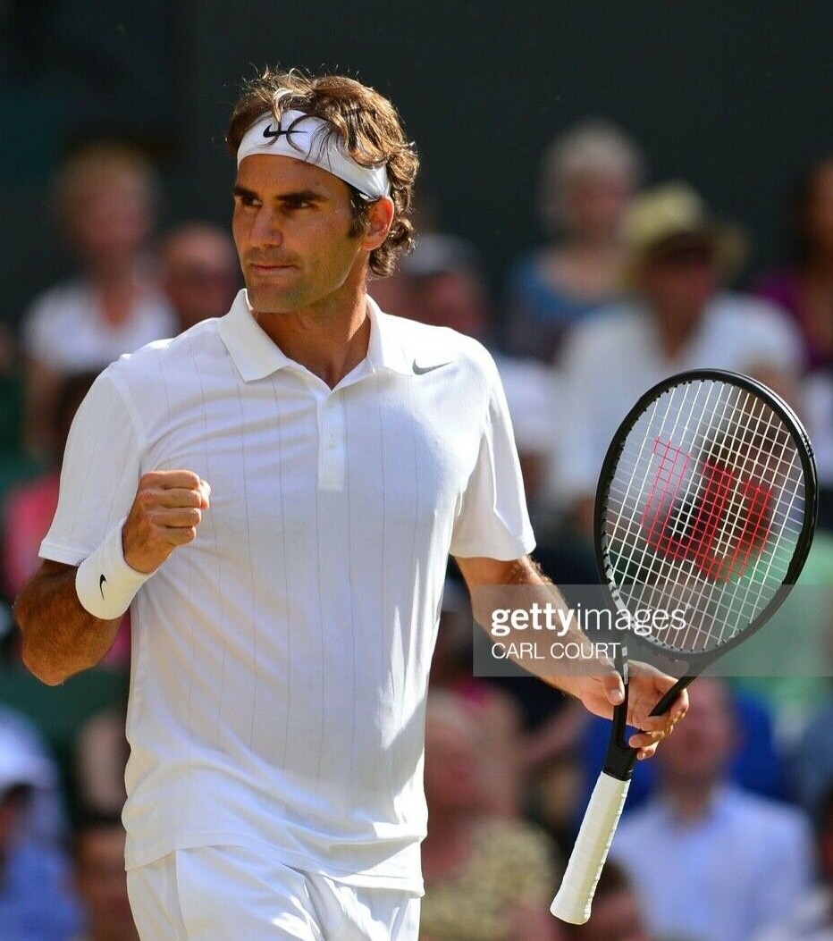 Nike Roger Federer RF 2014 Wimbledon Polo Tennis Shir… - Gem