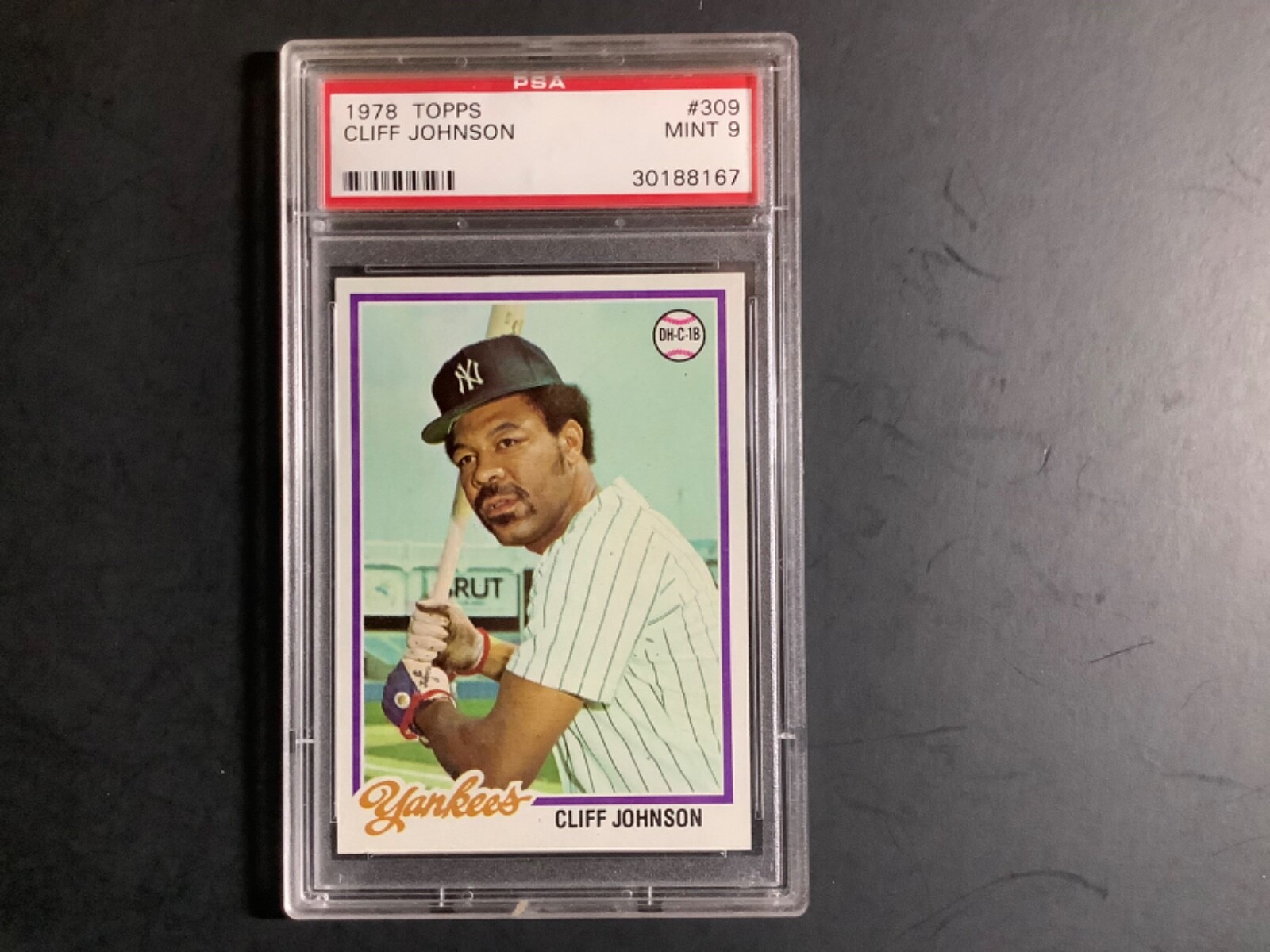 Topps 1978 Cliff Johnson #309 Psa 9 Mint Yankees 30188167 | eBay