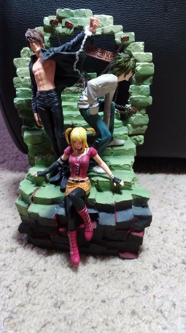 Very rare Death Note Misa, Light & L Diorama statue Japanese anime ...