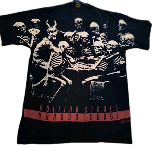 Rolling Stones Voodoo Lounge 1994 Tour Shirt Size XL Vintage Brockum ...