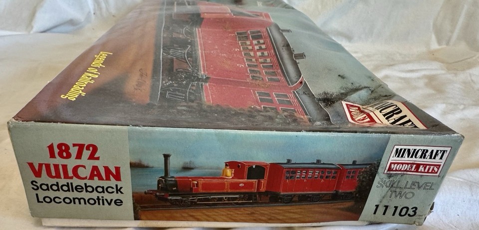 Minicraft 1872 Vulcan Saddleback Locomotive Kit 11103 1/45 Scale SEALED ...