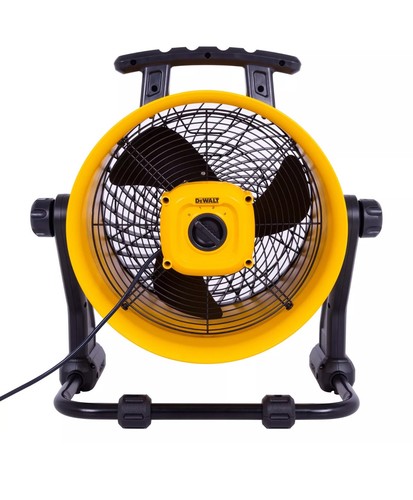 Dewalt 16 Inch 3-Speed Portable Shop Job Fan, Benchtop, Hanging, 4000 ...